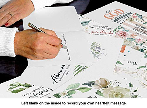 Dessie Bible Verse Cards With 60 Different Designs and Inspirational Bible Verses. Large Blank Note Cards, Envelopes and Gold Seals, 60 Unique Scripture Cards