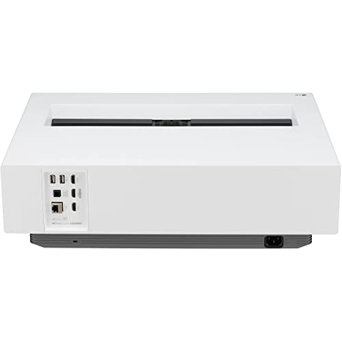Ultimaxx Projector Bundle + LG CineBeam HU715QW 2500-Lumen XPR 4K UHD Smart Home Theater Laser Ultra-Short Throw DLP Projector + 120” Foldable Projection Screen w/ 12x Wall Mounts & More (21pc Bundle)