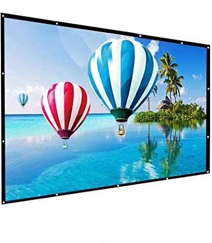 IGREAT 200 inch Portable Outdoor Projector Screen, 16:9 Folding HD Big Size Movie Screen for Home Theater Office Presentation
