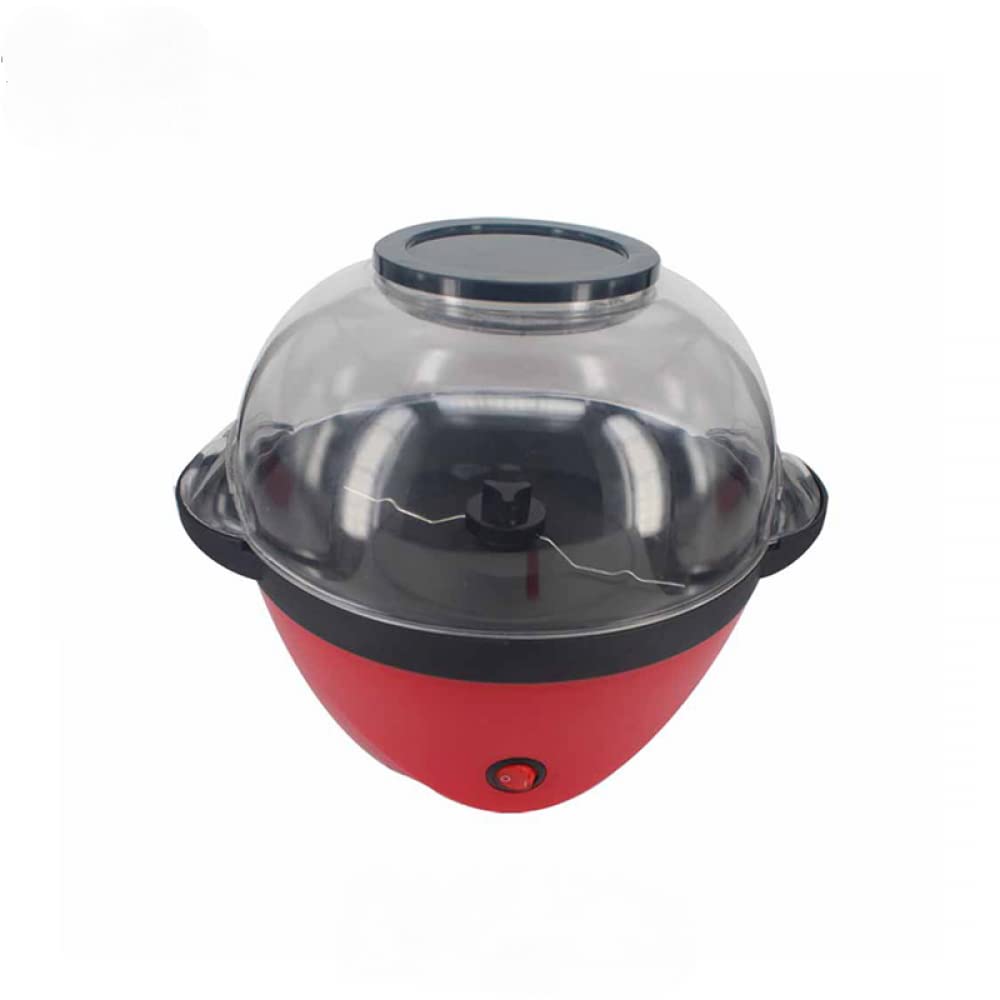Automatic Stirring Popcorn Maker Popper, Electric Hot Oil Popcorn Machine with Measuring Cap & Built-in Reversible Serving Bowl, Great for Home Party Kids-1