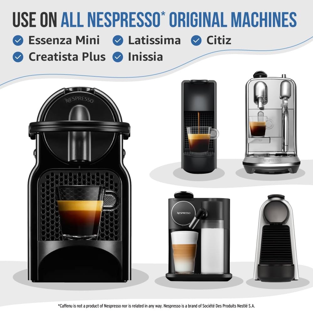 Nespresso Compatible Cleaning Pods. 5 Cleaner Capsules. Improved Coffee Flavor. For Nespresso Originaline, Use with Descaling Kit.