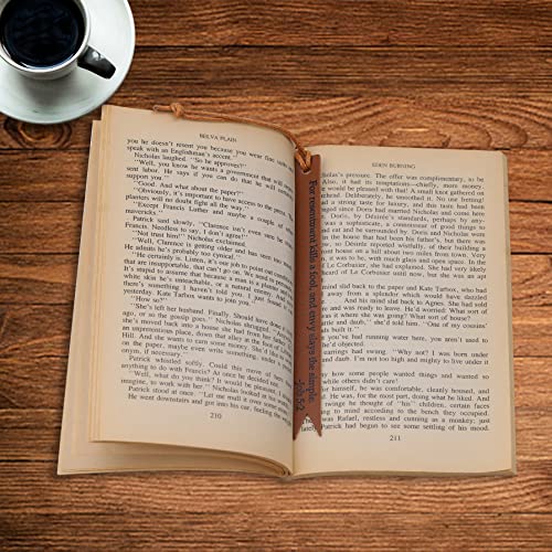ZIZZON Christian Bible Verses Leather Bookmarks Handmade Page Markers Inspirational Christian Gift for Men Women Book Lovers 16 Pieces
