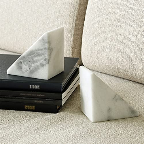 Bookends Marble Book Clips Student Book Support Book Stand Home Living Room Study Ornaments Desk Stand Bookshelf Room Office Decoration Office Book Stopper bookends