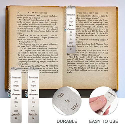 Didiseaon 2pcs Exquisite Student Bookmark Commemorate Bookmark Book Marking Tools