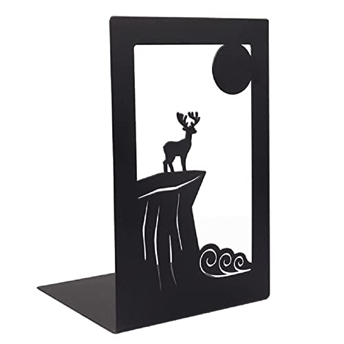 SZYAWsd File Sorters Creative Art Design Metal Book Stoppers Exquisite Metal Bookends Book Organizer Creative Birthday Gift Desk Organizers (Color : 2)