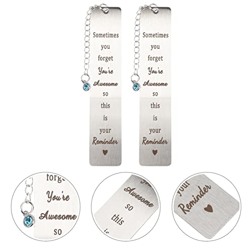 Didiseaon 2pcs Exquisite Student Bookmark Commemorate Bookmark Book Marking Tools