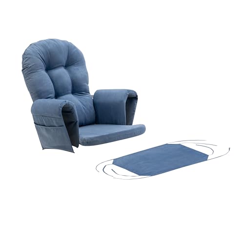 Rejoice Home Atoll Glider Rocking Chair Replacement Cushion Set - Blue One Size