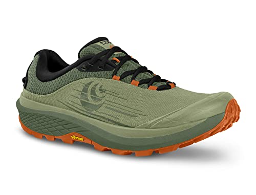Topo Athletic Men's Pursuit Comfortable Zero Drop Trail Running Shoes, Athletic Shoes for Trail Running, Olive/Clay, Size 9