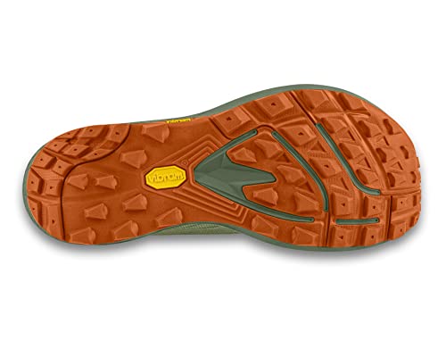 Topo Athletic Men's Pursuit Comfortable Zero Drop Trail Running Shoes, Athletic Shoes for Trail Running, Olive/Clay, Size 9
