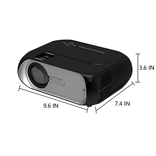 Mini Projector Portable Projector Compatible with HDMI/VGA/AV/DVD/USB/Headphone Jack/Laptop/ iOS & Android Apartment Must Haves Electronics Tech Gadgets Birthday Gifts for Men Personalized Gifts