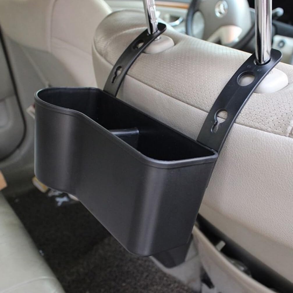 Holibanna Car Cup Holder Mount Car Headrest Seat Back Organizer Cup Holder Snack Tray Car Backseat Organizer with Drinks Holder Vehicle Seat Back Tray for Bottle Foods