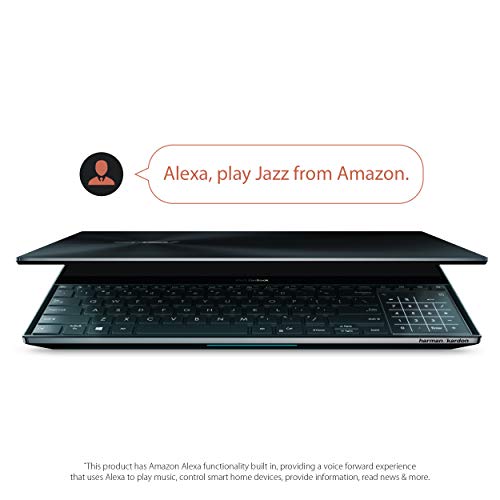 ASUS ZenBook Pro Duo UX581 15.6” 4K UHD NanoEdge Bezel Touch, Intel Core i7-9750H, 16GB RAM, 1TB PCIe SSD, GeForce RTX 2060, Innovative ScreenPad Plus, Windows 10 Pro - UX581GV-XB74T, Celestial Blue
