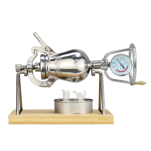 Hot Air Popcorn Machine, High Pressure Popcorn Maker, Chinese Stainless Steel Fire Heating Popcorn Popper,for Family Gathering Party Fun,268ml