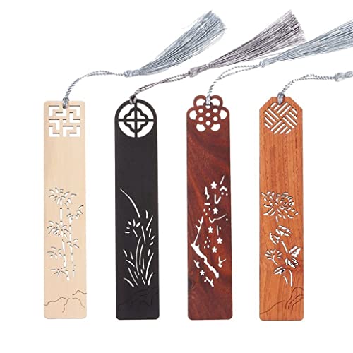 TJLSS Retro Bookmark Hollow Book Mark Tassels Handmade Bookmarks Book Clip Stationery Gift (Color : C, Size : Universal Size)