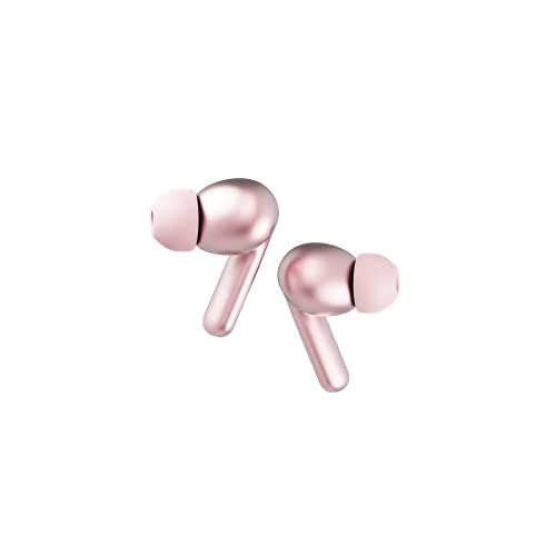 Happy Plugs Air 1 Zen β Fashion & Premium True Wireless in-Ear Earbuds β 30 Hours Battery Life β Passive Noise Cancellation - Pink Gold