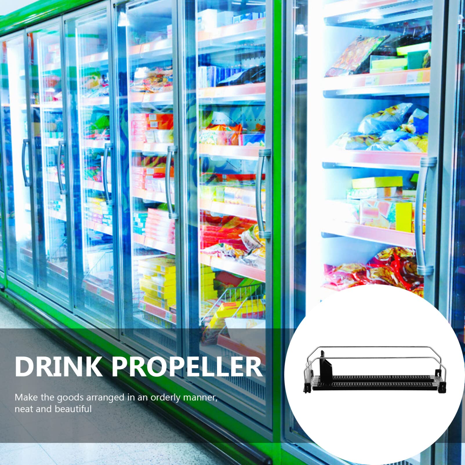 Propeller Plastic Pusher Machine Plastic Drink Pusher Drink Replenishment Pusher Drink Shelf Replenishment Pusher Shelf Pusher Machine Drink Plastic Replenishment Pusher