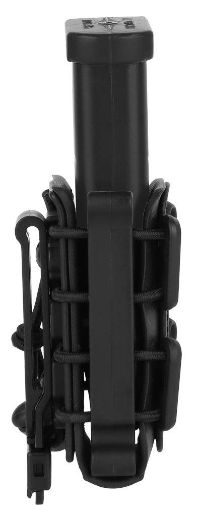 KRYDEX 9mm Mag Pouch Softshell Pistol Pouch Tactical Magazine Carrier Short (Black)