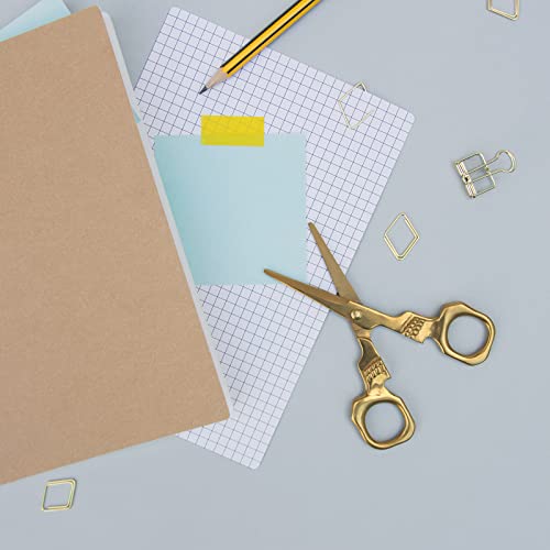 Suck UK Stainless Steel Skull Scissors Novelty Scissors, for General Purpose and Household Use, Gold