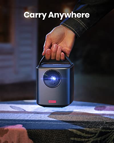 Outdoor Projector, Anker Nebula Mars II Pro 500 ANSI Lumen Portable Projector, Native 720P, 40-100 Inch Image TV Projector, Movie Projector with WiFi and Bluetooth, 3Hr Video Playtime, Watch Anywhere