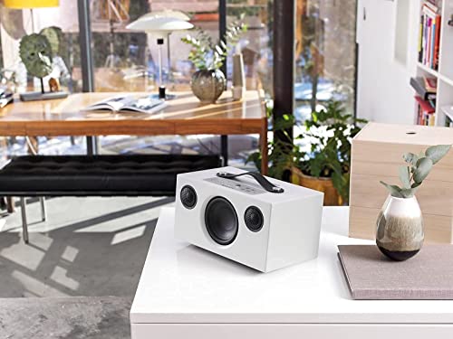 Audio Pro Addon C5A Smart Speaker | Alexa Built-in, Smart Home Speaker | Multiroom, High Fidelity, Compact, Wireless Bluetooth Speaker | Also Good for Outdoor, Home, Camping, Travel, Beach | White