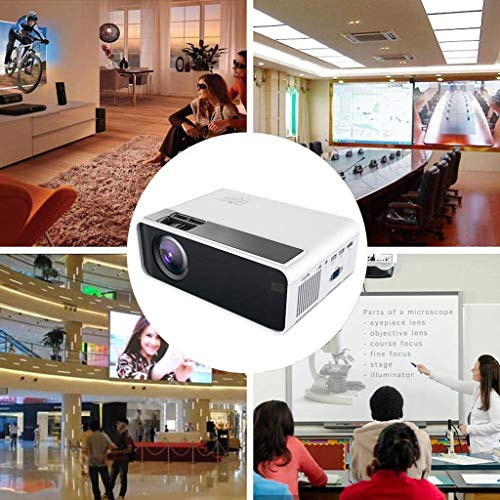 NIZYH Projector Full HD Video Projector, Home Outdoor Projector Compatible,Portable Home Theater Video Projector