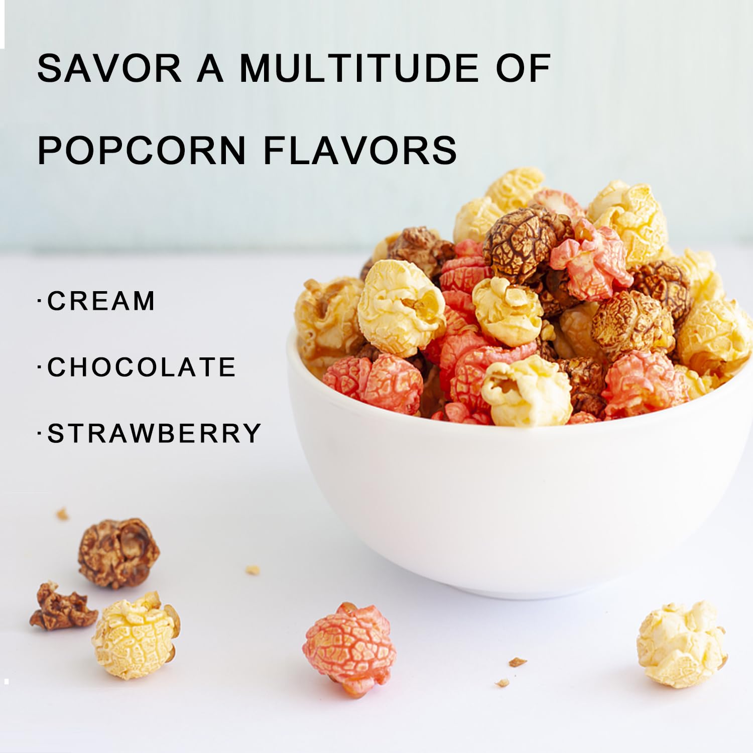 ZZYYZZ Traditional Popcorn Maker, High Pressure Making Stainless Steel Popcorn Popper Healthy Oil for Christmas Halloween Home Decor,100ml