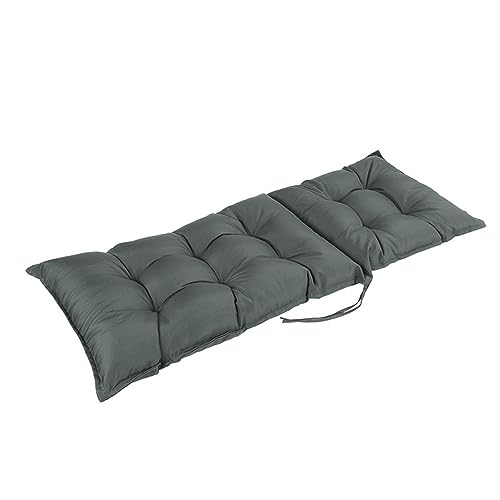 SciAza Adirondack Chair Cushion Comfortable and High Elastic Lounge Chair Cushion Waterproof UV Resistant and Soft High Back Chair Cushion for Garden and Terrace Chairs (Dark Grey,47.2 * 19.6in)