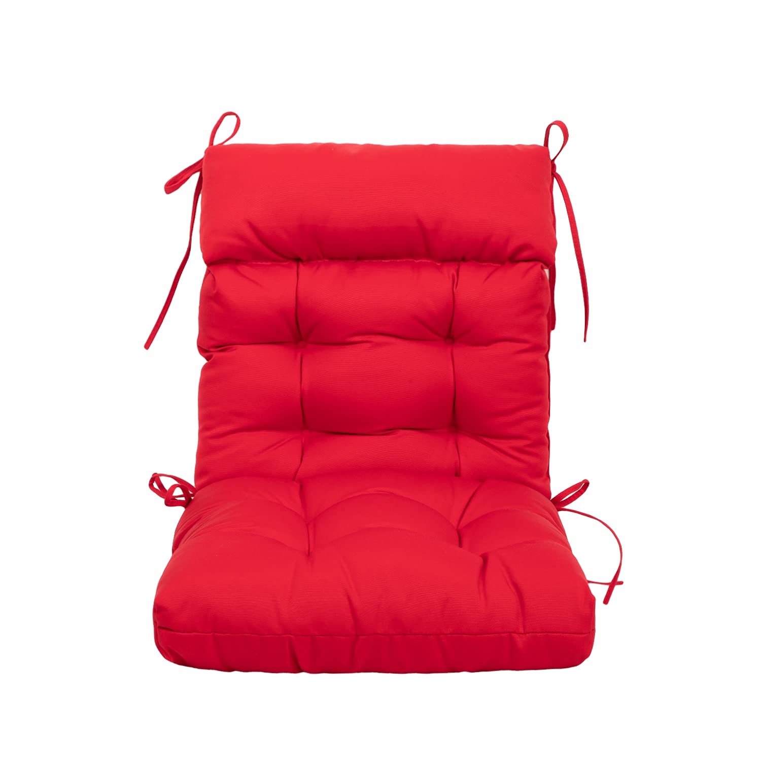 ARTPLAN Patio Chair Cushion,Tufted Adirondack Outdoor Chair Cushion,Wicker High Back Outdoor Seat Cushion,Set of 4,21"X21"X4" (4 Pack)