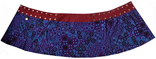 Gheri Floral Short Popper Removable Pocket Reversible Cotton Skirt B