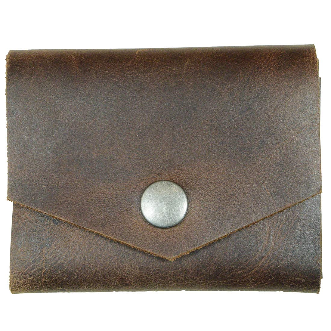 Hide & Drink, Leather T-Shape Wallet, Holds Up to 4 Cards Plus Flat Bills, Cash Organizer, Everyday Accessories, Handmade Includes 101 Year Warranty :: Bourbon Brown