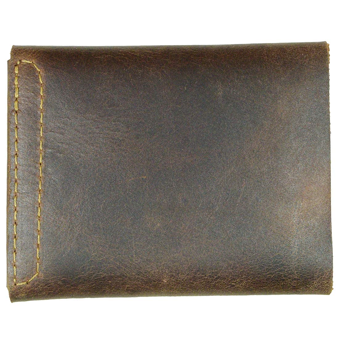 Hide & Drink, Leather T-Shape Wallet, Holds Up to 4 Cards Plus Flat Bills, Cash Organizer, Everyday Accessories, Handmade Includes 101 Year Warranty :: Bourbon Brown