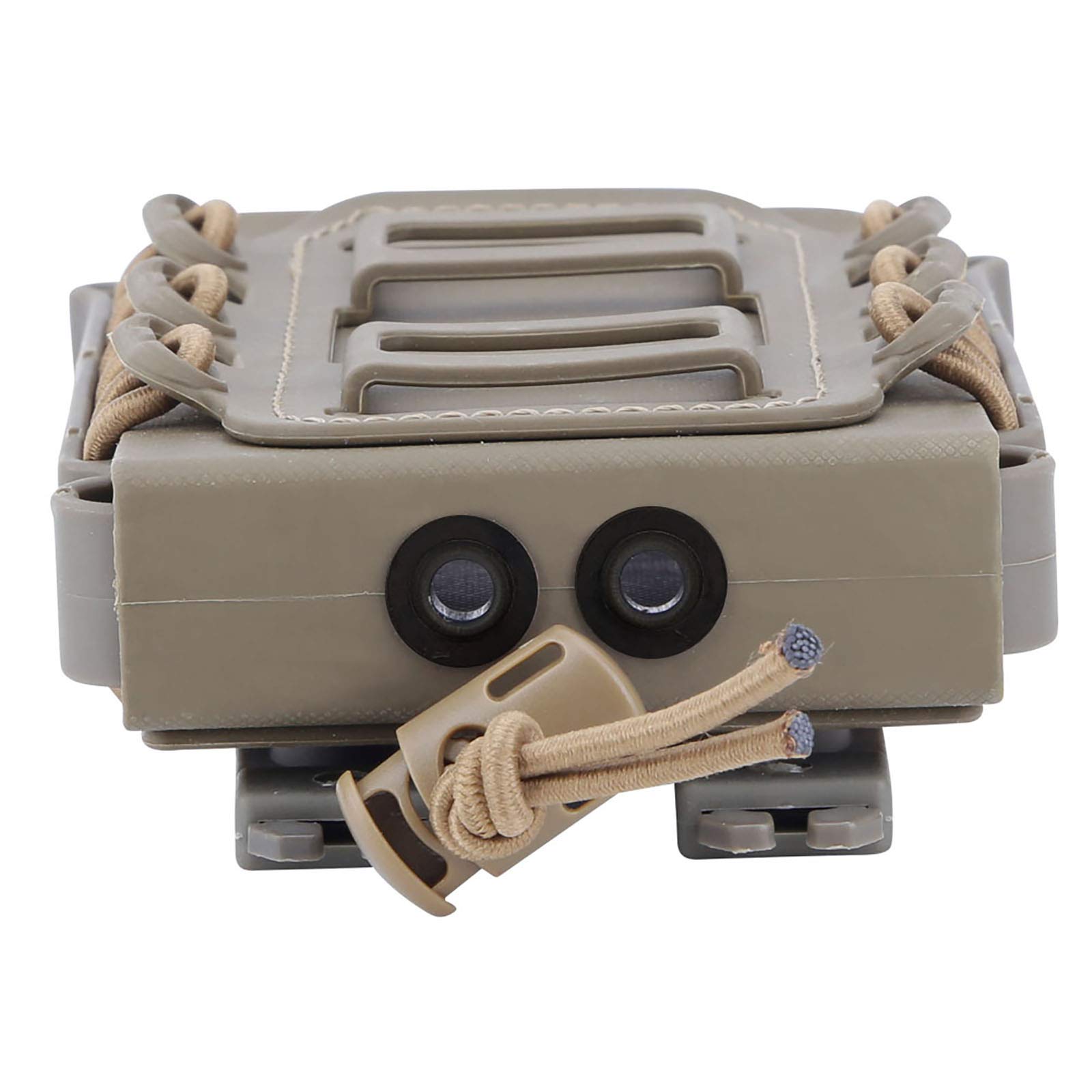 Dekoo Mag Pouch, 3PCS Tactical Magazine Pouches Molle Fastmag Softshell Mag Carrier 5.56/7.62mm Fastmag for Airsoft M4 AR AK (Tan)