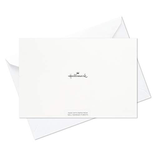 Hallmark Wedding, Baby Shower, Bridal Shower Thank You Cards (Gold Foil Script, 100 Thank You Notes and Envelopes)