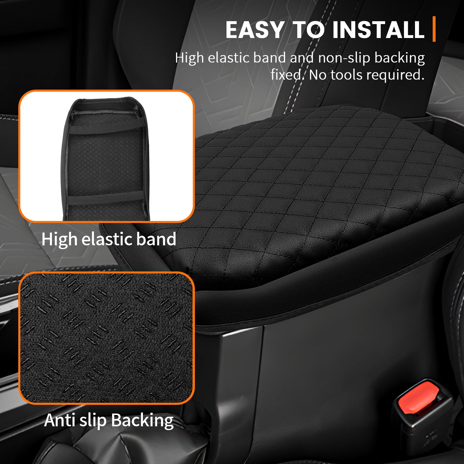Rilsen Custom Fit for Center Console Cover Toyota Tacoma 2016-2023 Armrest Cover Center Console Pad Interior Accessories Car Armrest Seat Box Cover Protector