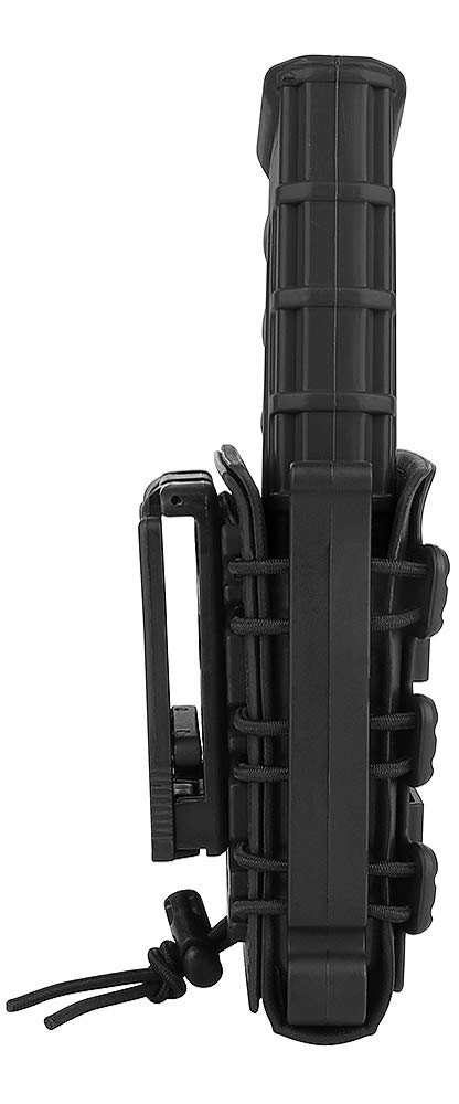 KRYDEX Magazine Pouch 5.56 with Belt Clip 7.62mm Open Top Mag Pouch (BK)