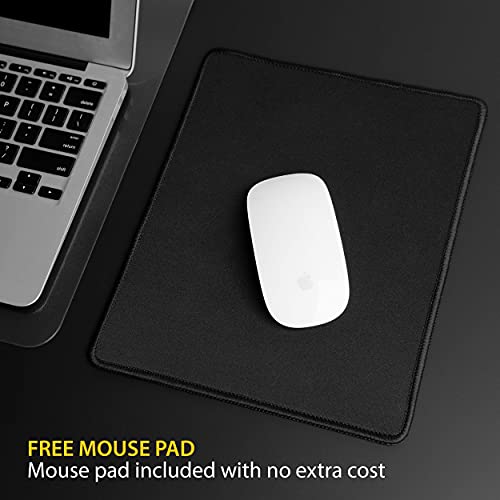 Awnour Clear Desk Pad Blotter - 32 x 16 inches - Non Slip Writing Mat for Office and Home - Round Edges - Textured/Forestedā¦