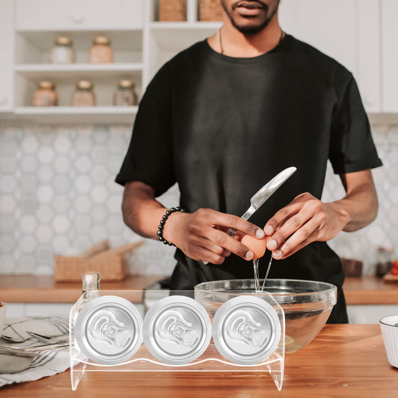 LIFKOME Portable Seal Machine Can Holder Cup Carriers for Drinks Soda Can Fridge Can Bins Freezer Bottle Organizer Drink Can Dispenser Large Mason Jars Deer Food Storage Plastic Sealer