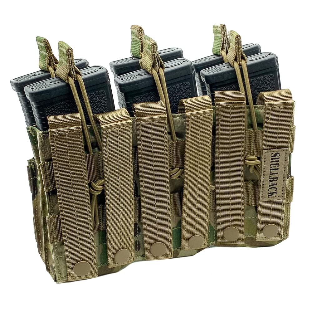 Triple Stacker Open Top M4 Mag Pouch (Multicam)