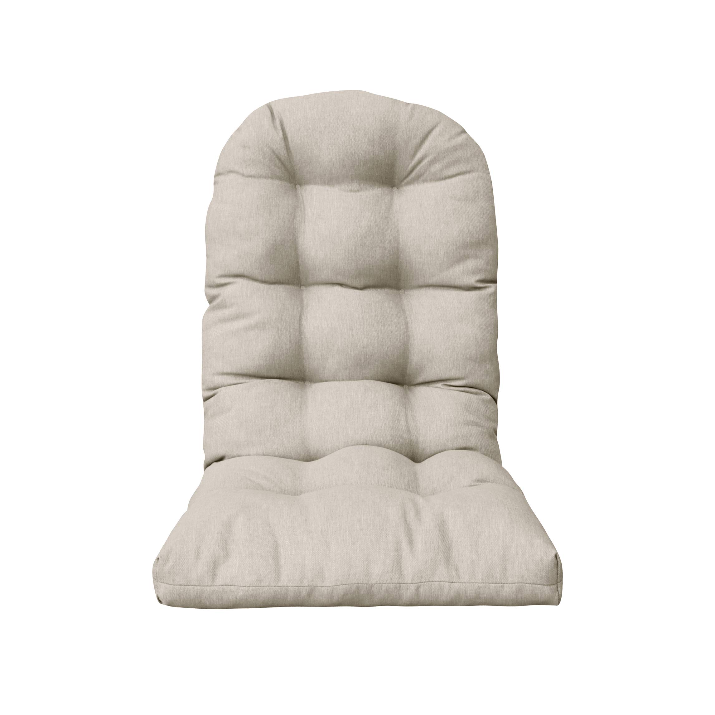 BOSSIMA Outdoor Patio Adirondack Chair Cushions Tufted Round Corner Taupe