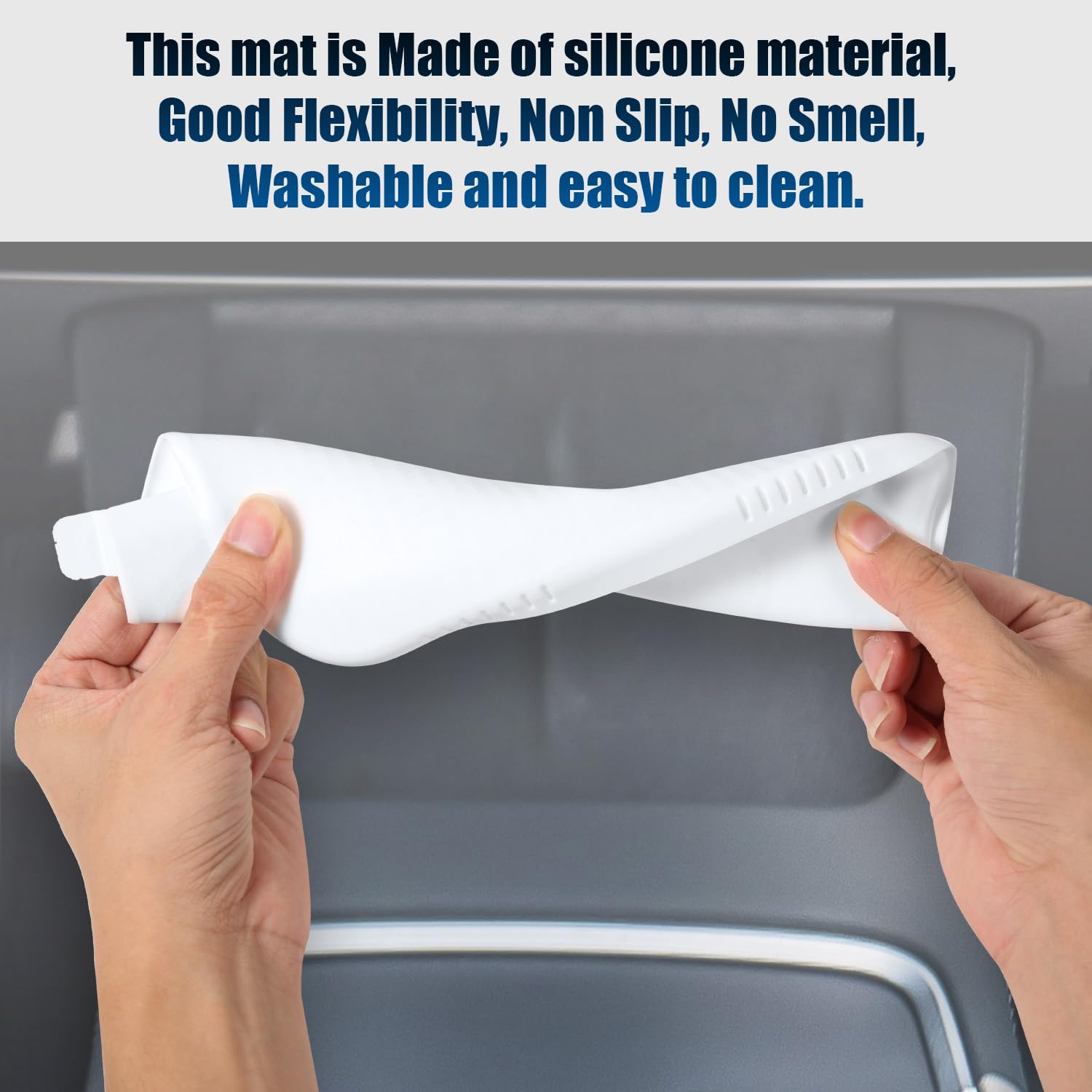 BOXOB Center Console Mat for, Silicone Console Mat Wireless Charging Pad Cover Center Console Pad for Model 3 Model Y Car Center Console Accessories (White)