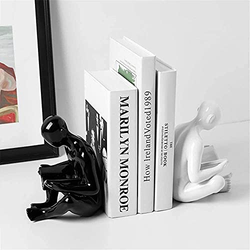 Bookend Supports HeavyDuty , Decorative Bookends Desktop Bookends Pattern Design Decorative Metal Bookends Support Shelves Best Gifts Home Decoration