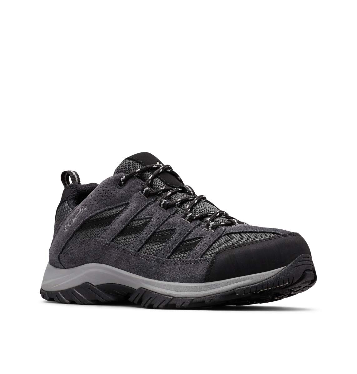 Columbia Mens Crestwood Hiking Shoe, Shark, Columbia Grey, 10.5 Wide US