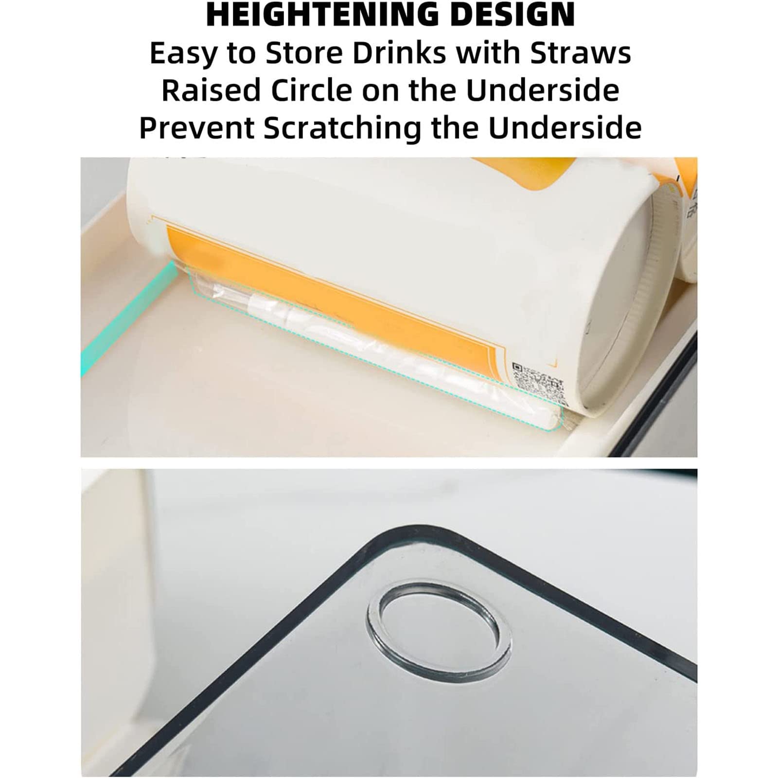 RUYICZB Soda Can Organizer for Refrigerator, 2-Layers Automatic Rolling Beverage Drink Can Storage Organizer, Beer Pop Can Organizer Dispenser Holder,Green