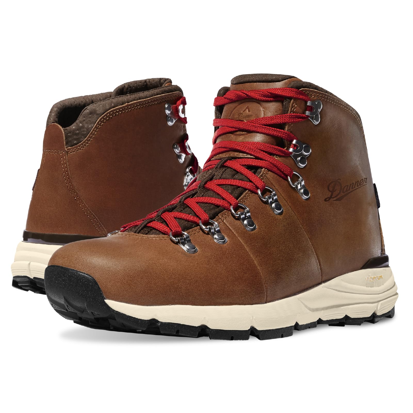Danner Mountain 600 Waterproof Hiking Boots for Men - Lightweight, Durable Upper, Breathable Lining, Triple-Density Footbed & Vibram Traction Outsole, Saddle Tan - 11 D
