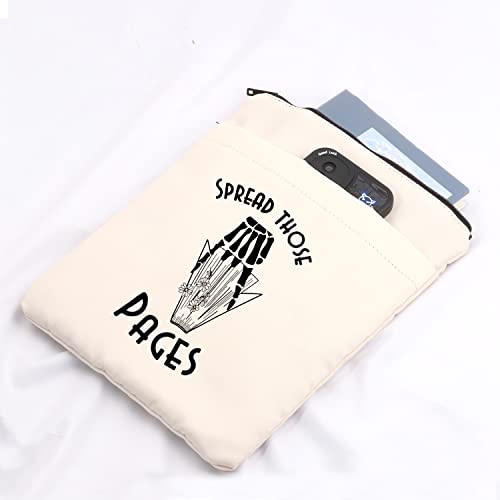 MAOFAED Romance Reader Book Cover Smut Book Sleeve Spread Those Pages Book Protector Bookworm Book Sack Gift (Spread booksl)