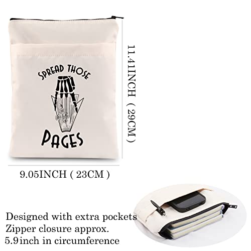 MAOFAED Romance Reader Book Cover Smut Book Sleeve Spread Those Pages Book Protector Bookworm Book Sack Gift (Spread booksl)