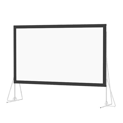 Dual Vision Heavy Duty Deluxe Fast Fold Complete Front and Rear Projection Screen - 6' x 8' Size: 10' x 18'