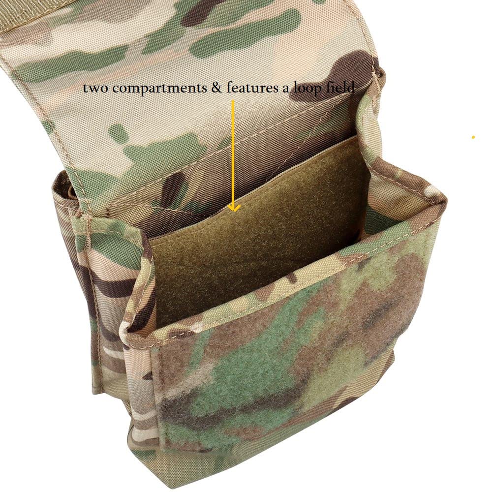 GYDEHUTJ Molle Multi-Use Pouches, Tactical 5.56 7.62 Magazine Pouch GP Storage Bag 2 in 1 for Duty Belt Vest
