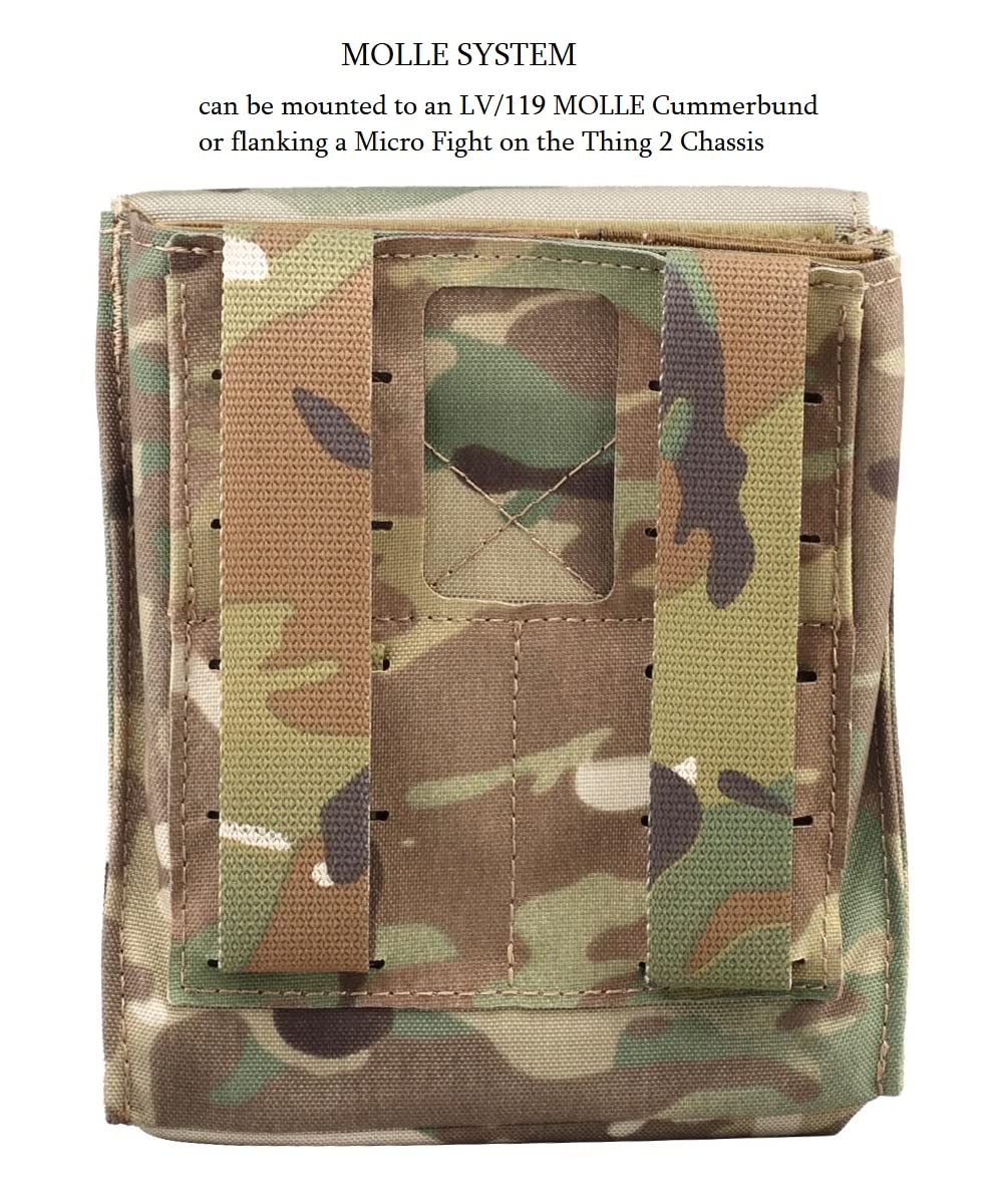 GYDEHUTJ Molle Multi-Use Pouches, Tactical 5.56 7.62 Magazine Pouch GP Storage Bag 2 in 1 for Duty Belt Vest