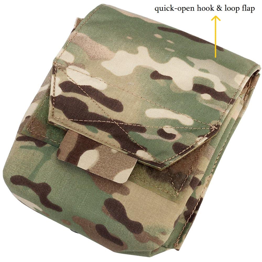 GYDEHUTJ Molle Multi-Use Pouches, Tactical 5.56 7.62 Magazine Pouch GP Storage Bag 2 in 1 for Duty Belt Vest